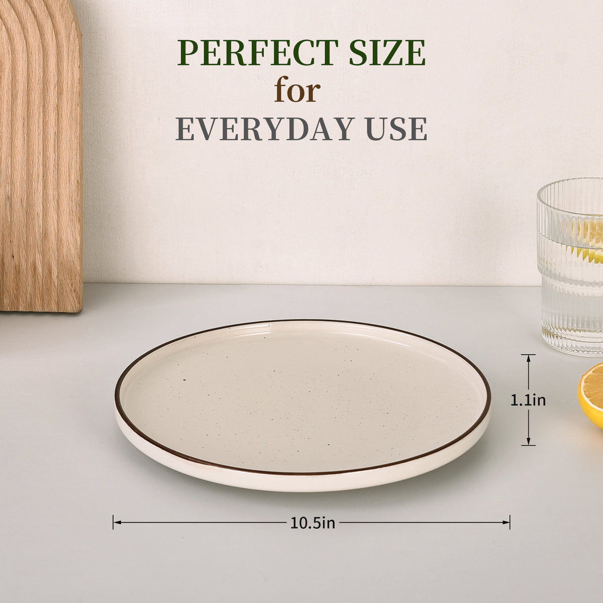 Dessert Plate Set Salad Plates - Modern Rustic Ceramic Plate Sets for ...